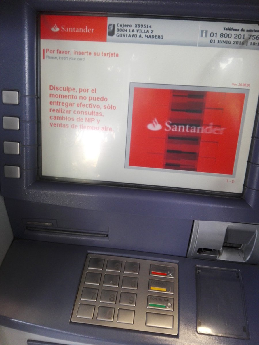Ministerio Peregrino A tientas ingreso efectivo cajero santander De ... Ministerio Peregrino A tientas ingreso efectivo cajero santander De ...