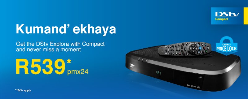 Get dstv compact + a dstv explora with no price increase for 24 months ... Get dstv compact + a dstv explora with no price increase for 24 months ...