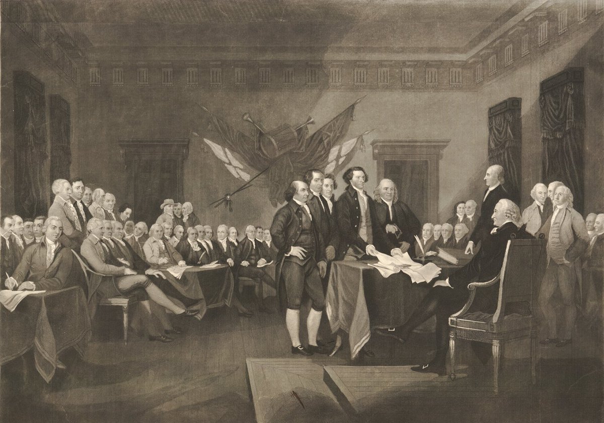 Happy to the usa! here thomas jefferson is holding the declaration of ...