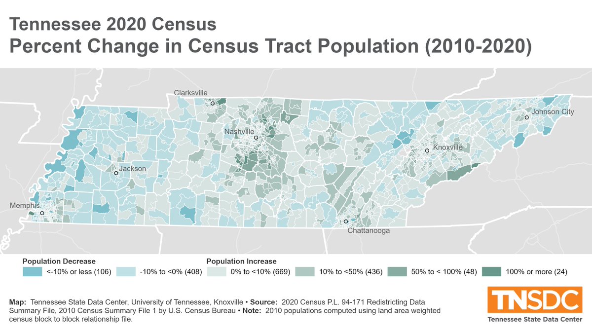 We just published a new map series for #Tennessee showing population ...