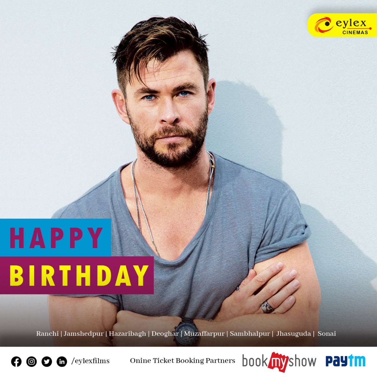 Chris Hemsworth's Birthday Celebration | HappyBday.to Chris Hemsworth's Birthday Celebration | HappyBday.to