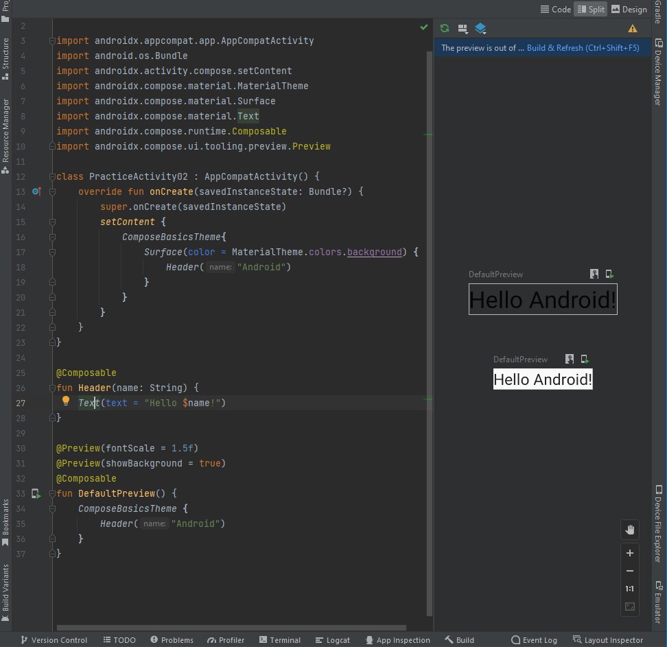 Jetpack Compose的基础知识:JetpackCompose第100天的第1天 Basics of Jetpack Compose ... Jetpack Compose的基础知识:JetpackCompose第100天的第1天 Basics of Jetpack Compose ...