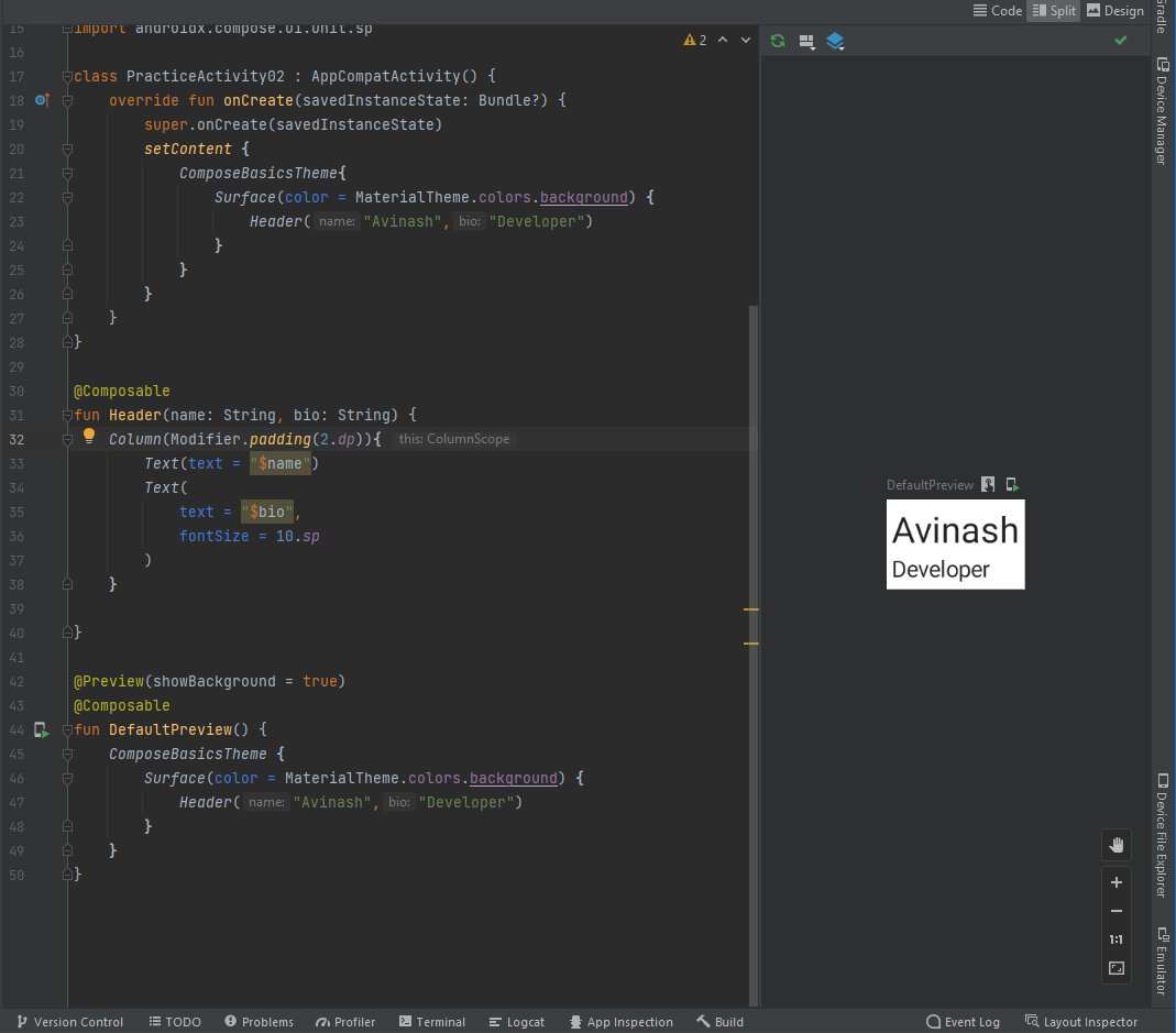 Jetpack Compose的基础知识:JetpackCompose第100天的第1天 Basics of Jetpack Compose ... Jetpack Compose的基础知识:JetpackCompose第100天的第1天 Basics of Jetpack Compose ...