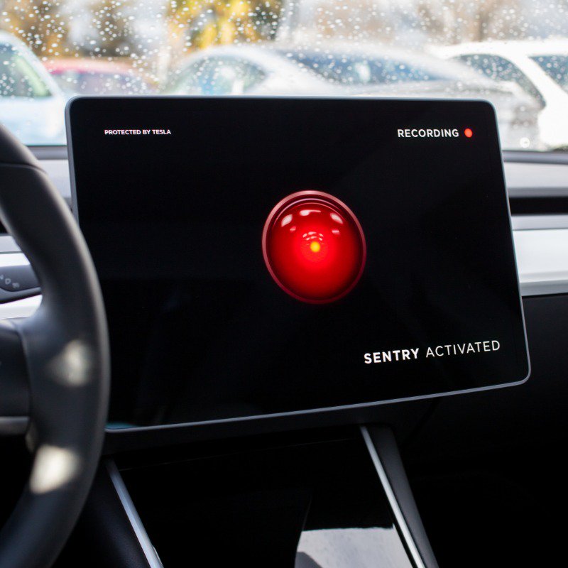 Sentry mode in tesla store