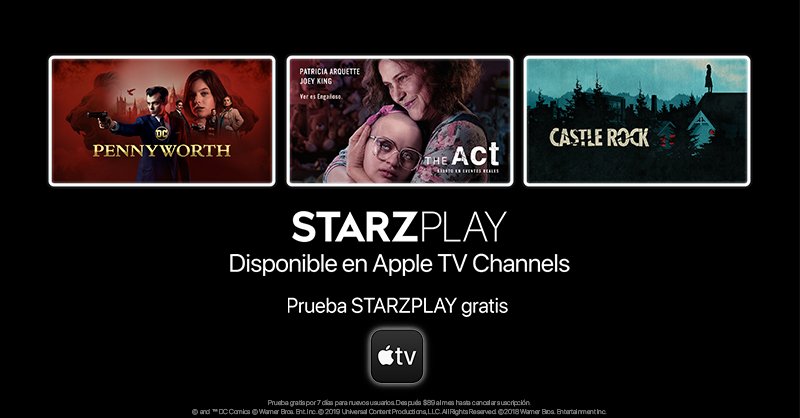 Apple TV on X Encuentra peliculas y series premiadas en STARZPLAY. Suscribete en la app Apple TV e inicia tu prueba gratis. X