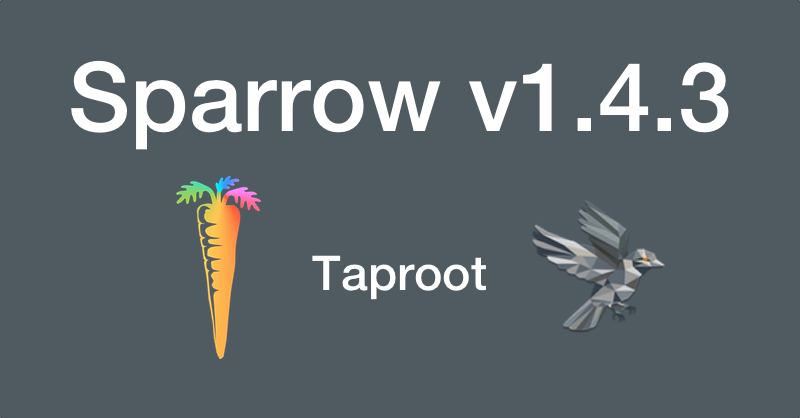Sparrow Wallet 🐦 (@SparrowWallet) / Twitter