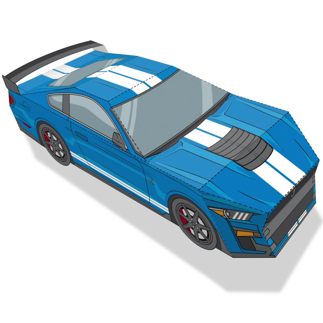 Papercraft Mustang