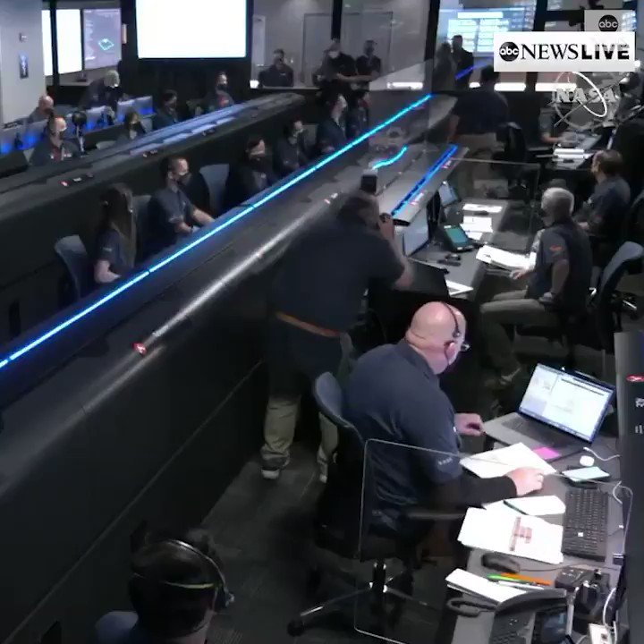 Nasa Control Room Celebration