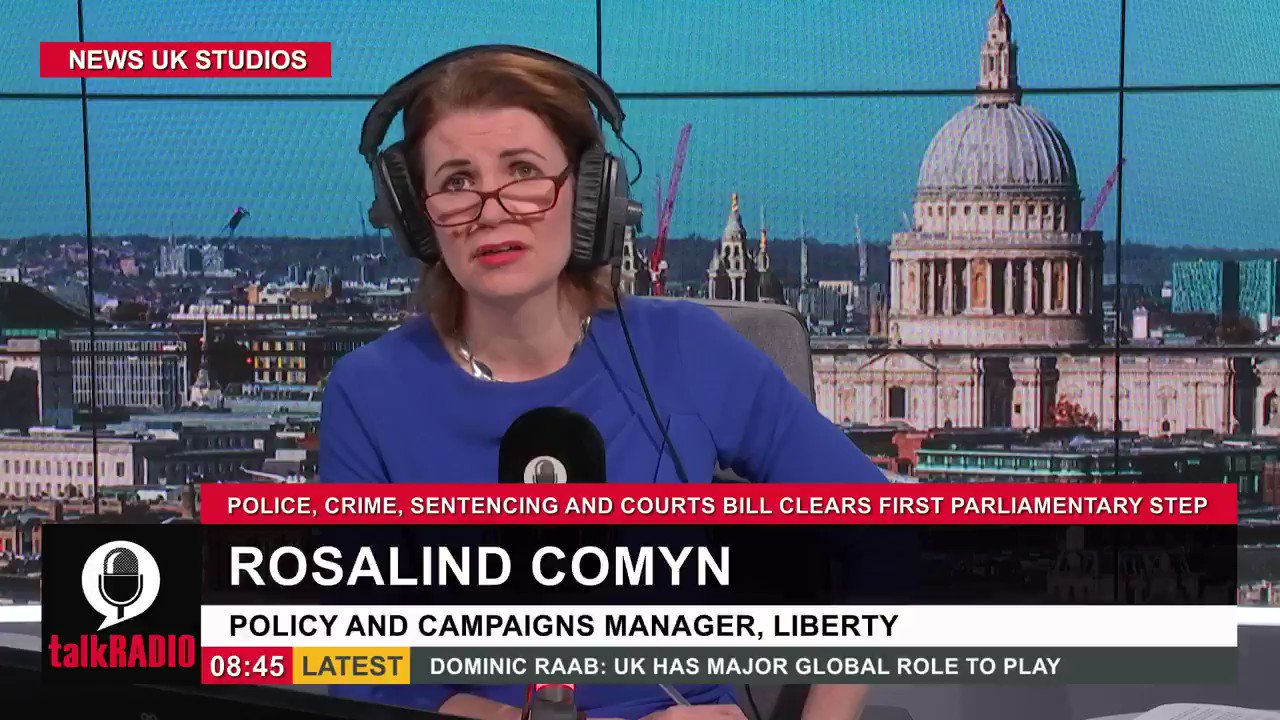 TalkTV on Twitter: "Rosalind Comyn from civil liberties group Liberty says the new powers in the ...
