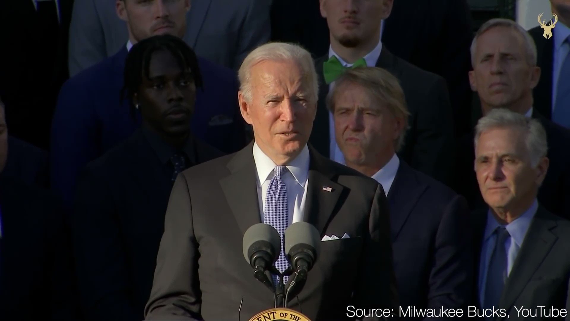 MRCTV on Twitter: "A confused Joe Biden hosts the NBA champs: "I think I'm supposed to introduce ...