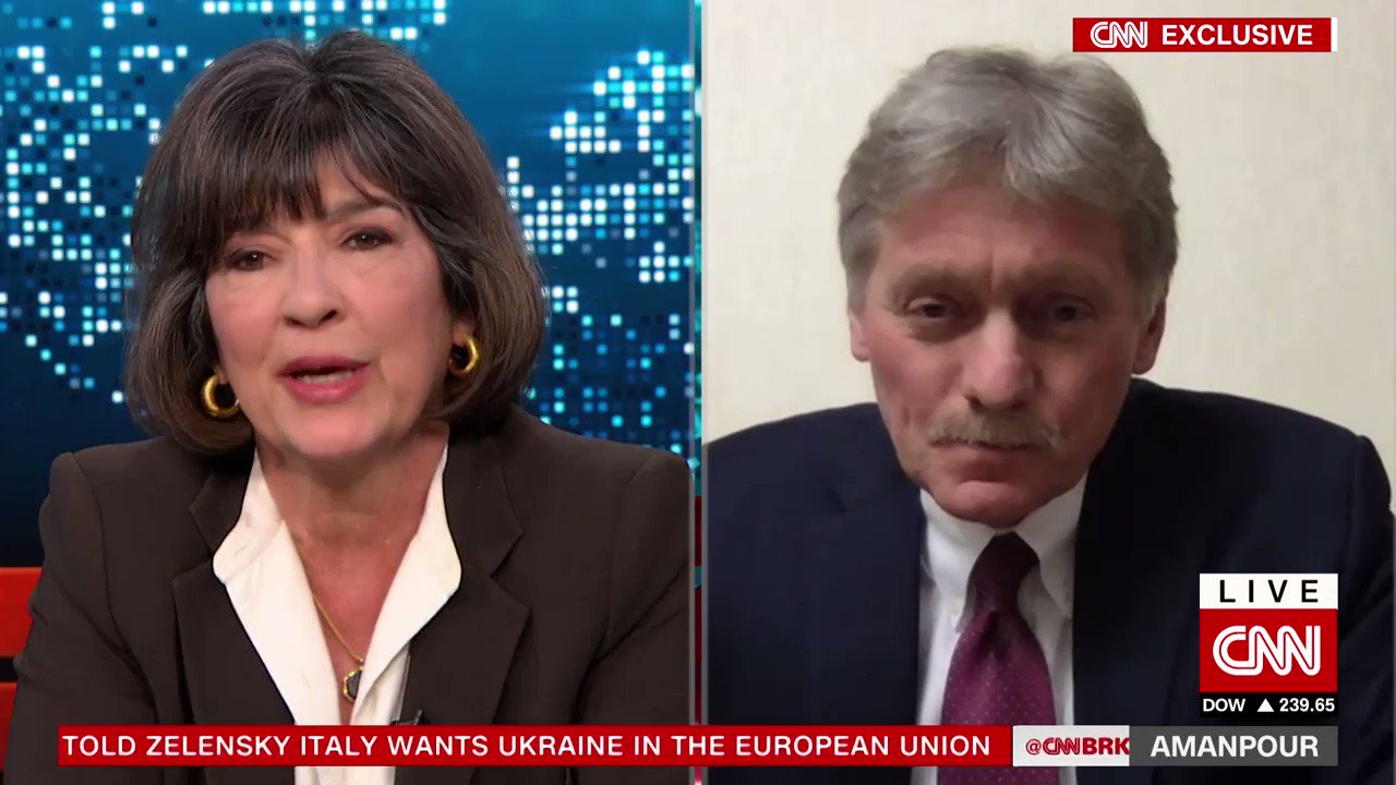 Nicolas Berrod on Twitter: "Le porte-parole du Kremlin, sur CNN : "Nous avons une doctrine de ...