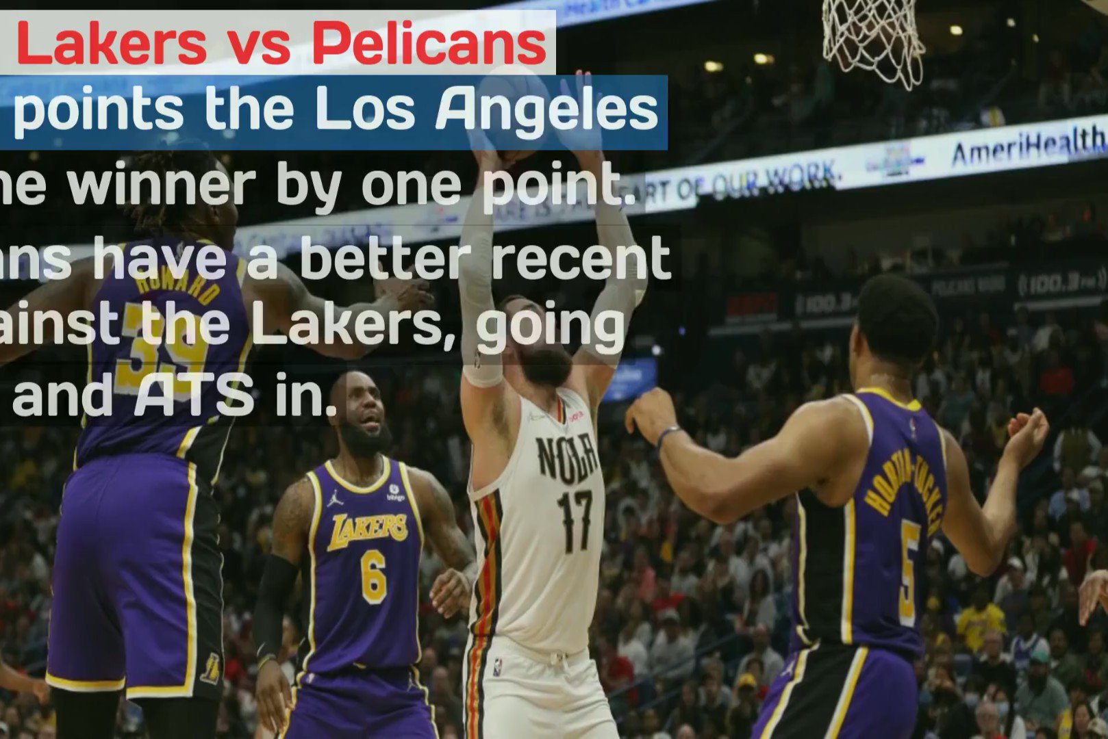 News Limited On Twitter Lakers Vs Pelicans Prediction Odds Line