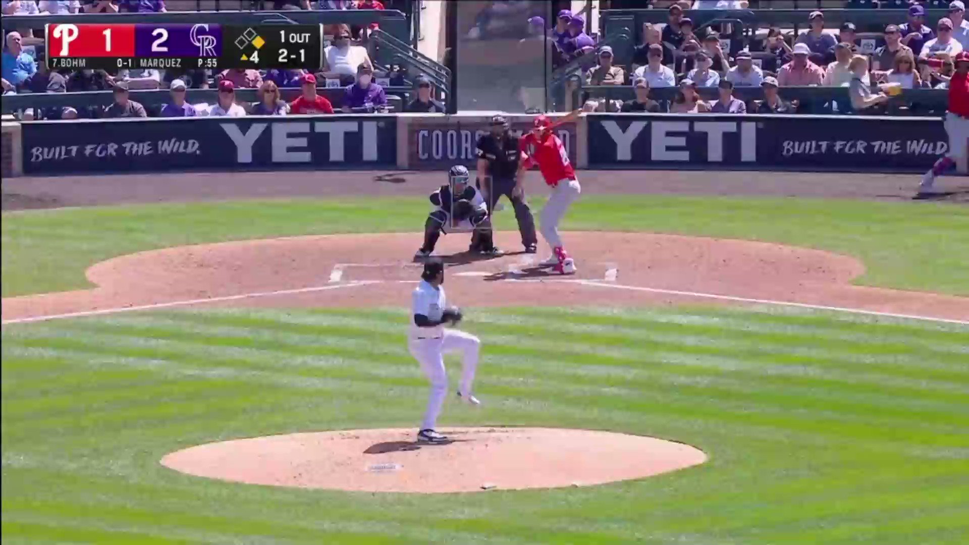 Brodes Media on Twitter: "Alec Bohm 2 run shot to give the Phillies the lead!! https://t.co ...