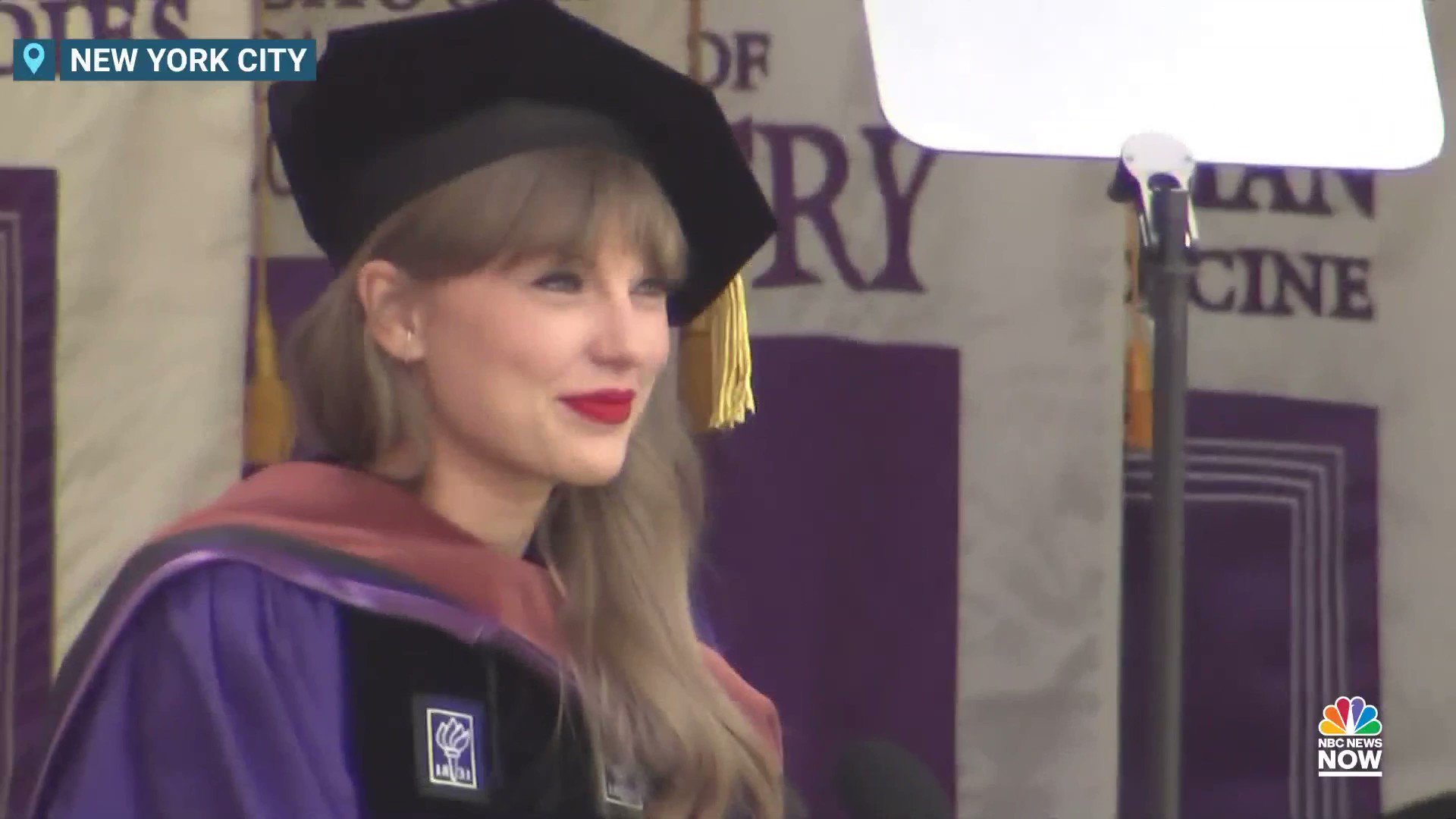 NBC News on Twitter: "Taylor Swift delivers commencement speech to NYU ...