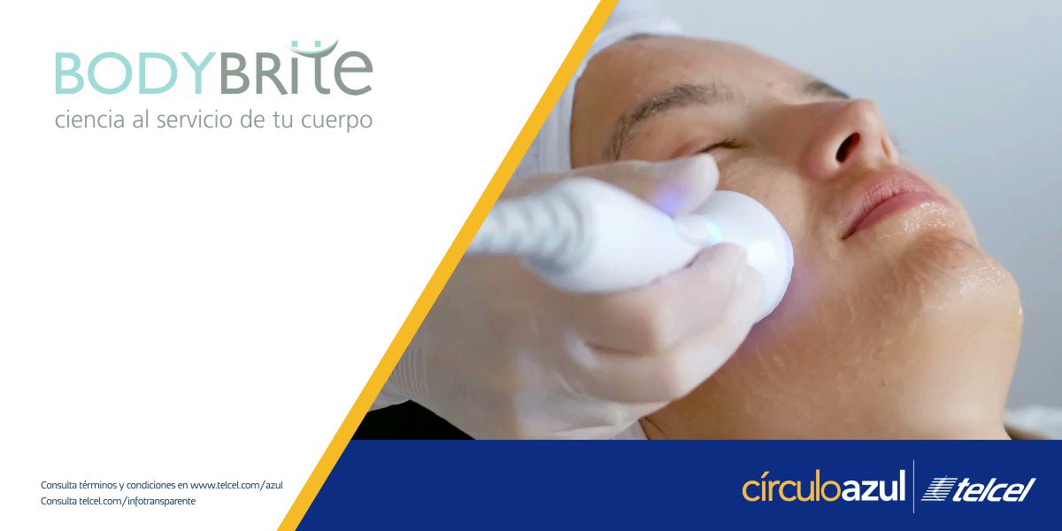Telcel on Twitter: "Luce un rostro joven con #CírculoAzul Telcel y #BodyBrite. Obtén 3 sesiones ...