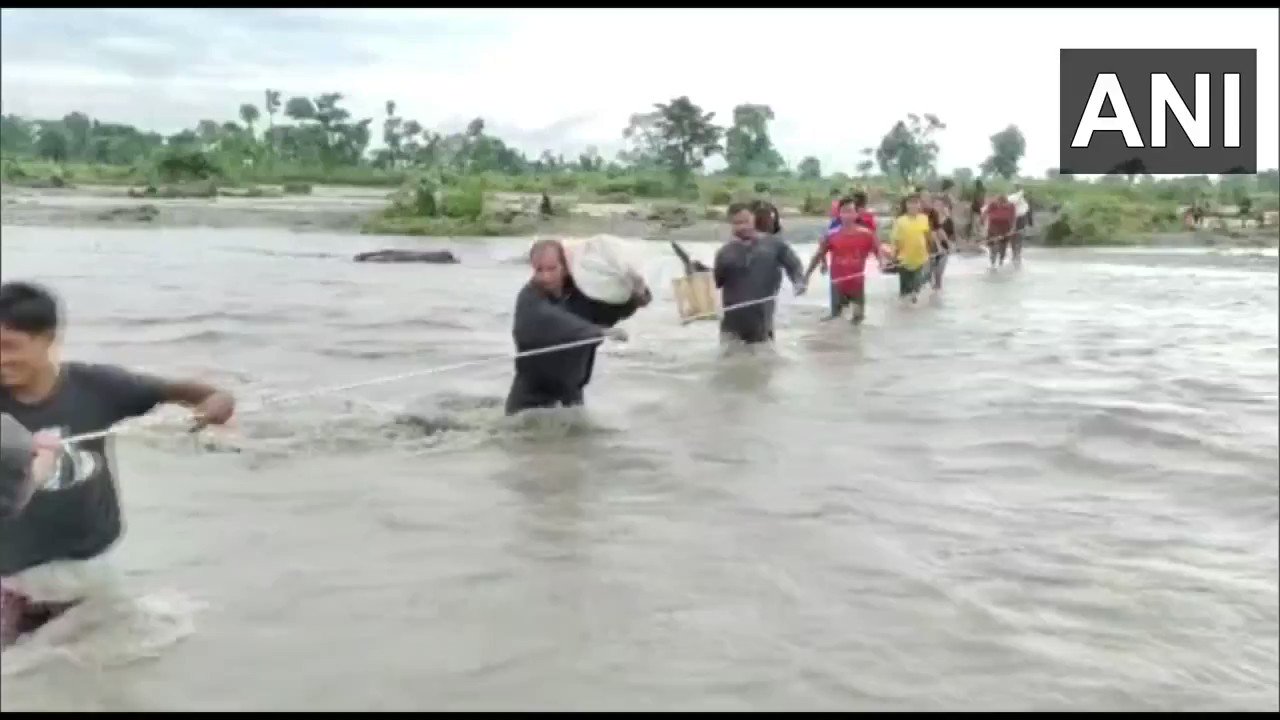 Ani On Twitter Watch Flood Situation In Assams Chirang District