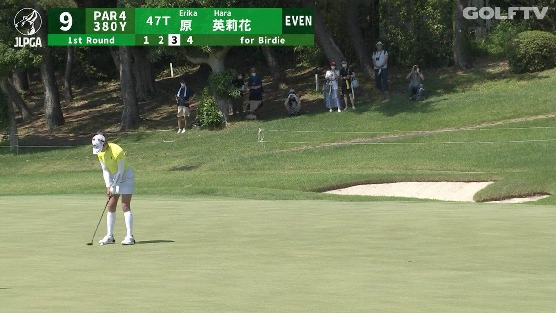 JLPGA_official on Twitter: "#資生堂レディスオープン｜#Round1🏆 #原英莉花 選手がロングパットを沈め、8番、9番連続バーディー⭕️⭕️ GOLFTV ...