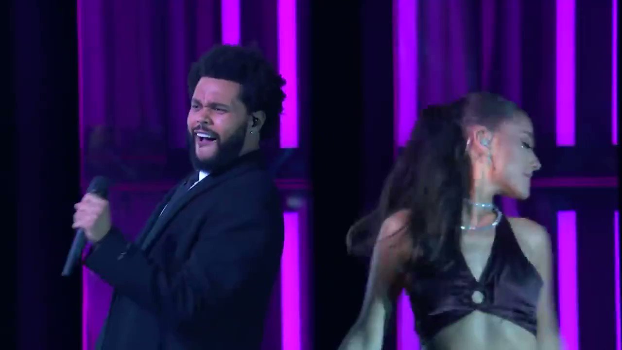 Ariana Grande Verses on Twitter: "The Weeknd & Ariana Grande - Save Your Tears (Live on The 2021 ...