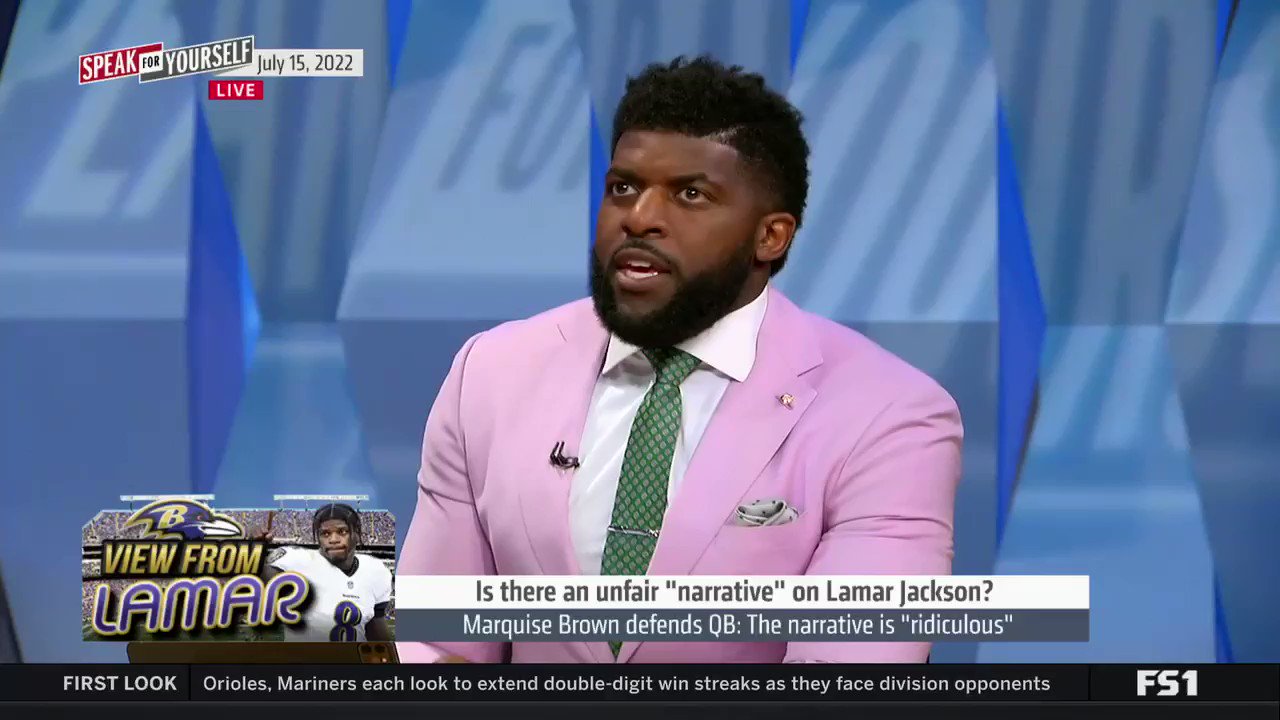 Speak on Twitter: "“Lamar Jackson is being unfairly stereotyped but when you are stereotyped ...