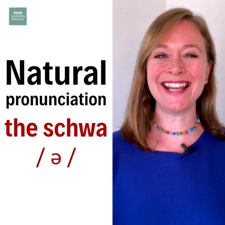 BBC Learning English on Twitter: "👂The schwa sound is everywhere in ...