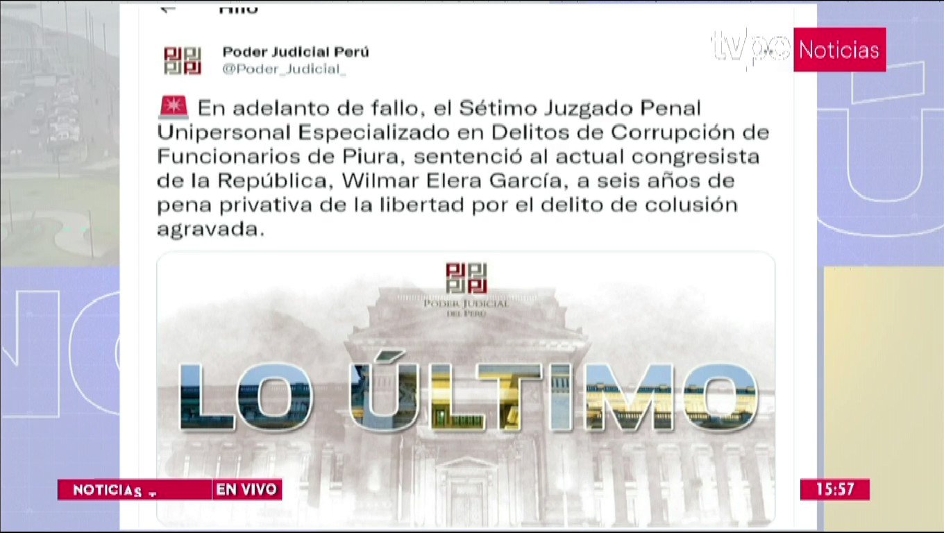 Tvperú Noticias On Twitter 🚨 LoÚltimo Sentencian A Congresista
