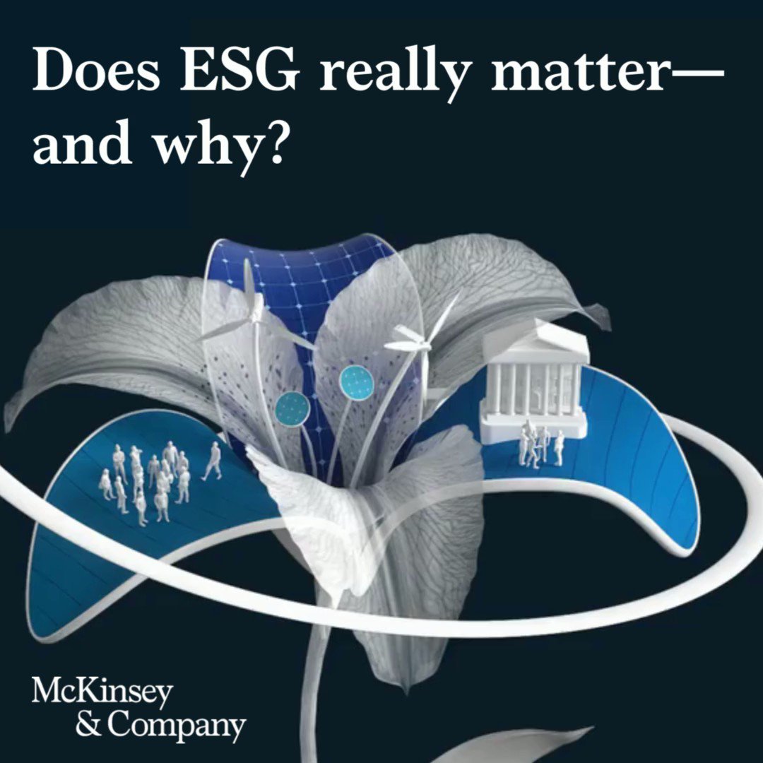 McKinsey & Company on Twitter: "Though its doubters are legion, #ESG is more essential now than ...