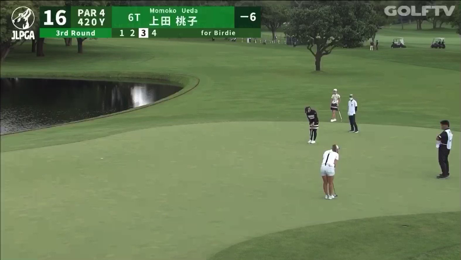 日本女子プロゴルフ協会(JLPGA) on Twitter: "#ニトリレディス🏆｜#Round3 気迫のこもったガッツボーズ💪🔥 #上田桃子 が16番でロングパットを沈め、見事バーディー⭕️ ...