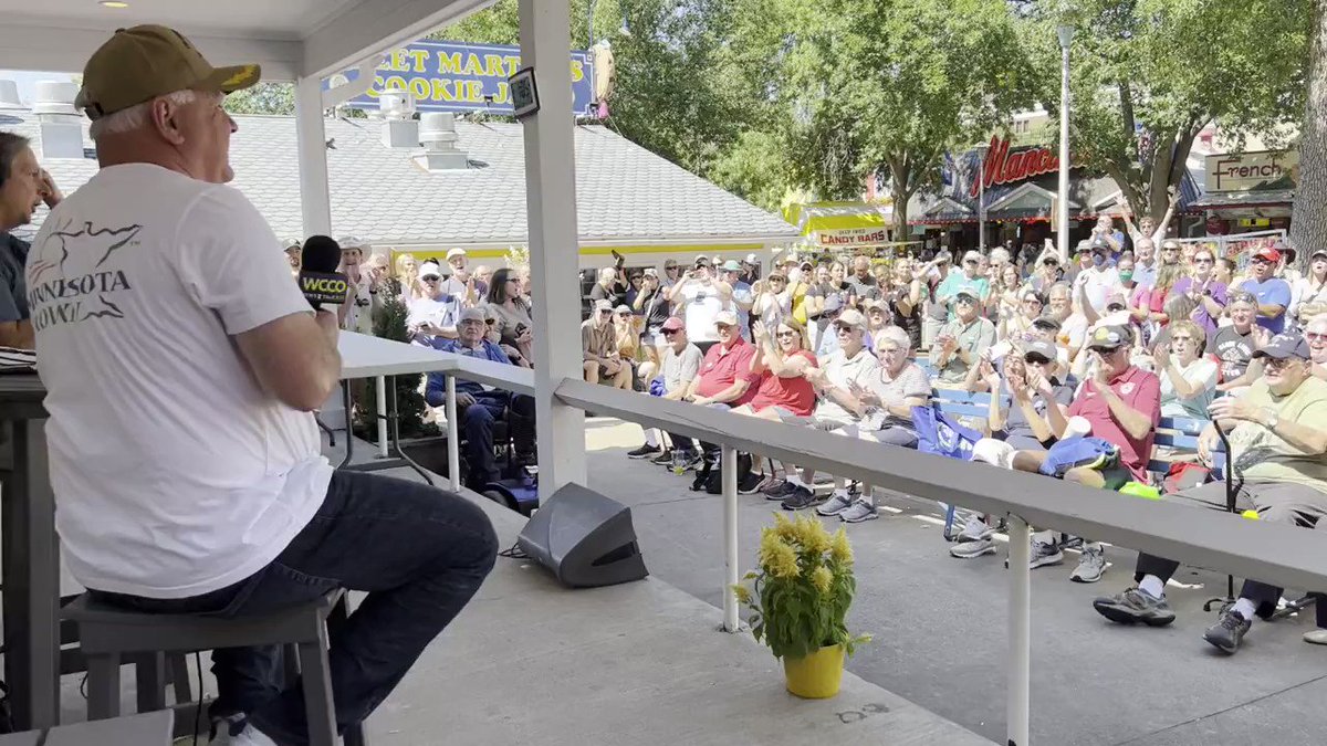 Tim Walz On Twitter Awesome Crowd At Wcco At The Fair Thanks To