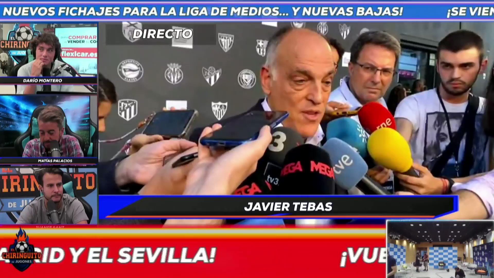 El Chiringuito TV on Twitter: "🤣 TEBAS se sincera sobre las IMÁGENES de @LaLiga en ...