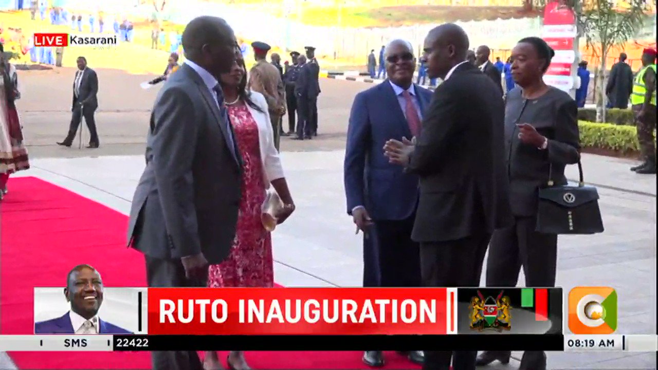 Citizen TV Kenya on Twitter: "Monica Juma and James Macharia make their way to Kasarani Stadium ...