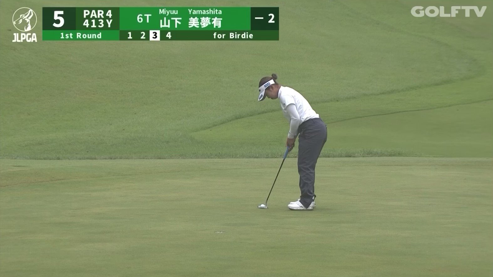 日本女子プロゴルフ協会(JLPGA) on Twitter: "#ミヤギテレビ杯ダンロップ女子オープン🏆｜#Round1 今日3つ目⭕️ #山下美夢有 が5番でバーディーパットを沈めスコアを3 ...