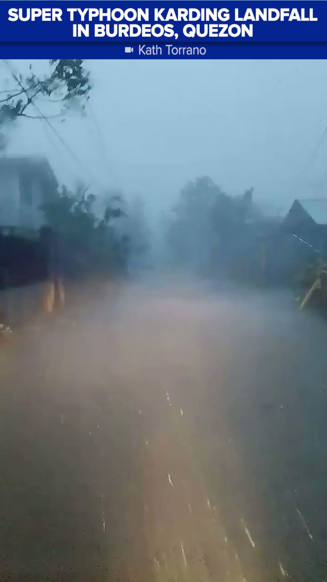 ONE News PH on Twitter: "WATCH | Onslaught of Super Typhoon #KardingPH in Burdeos, Quezon ...