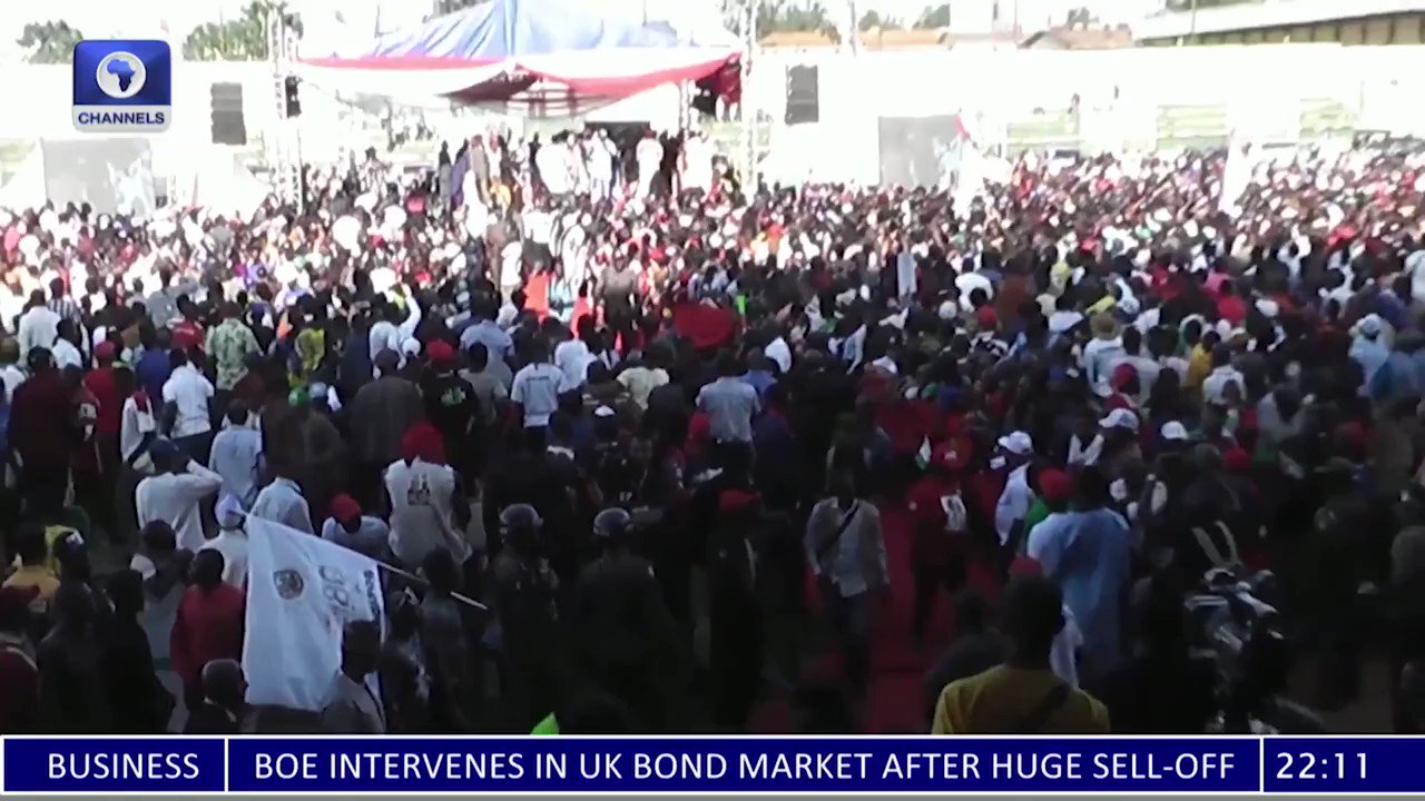Channels Television on Twitter: "Labour Party (LP) has kicked off its 2023 campaigns with a mega ...