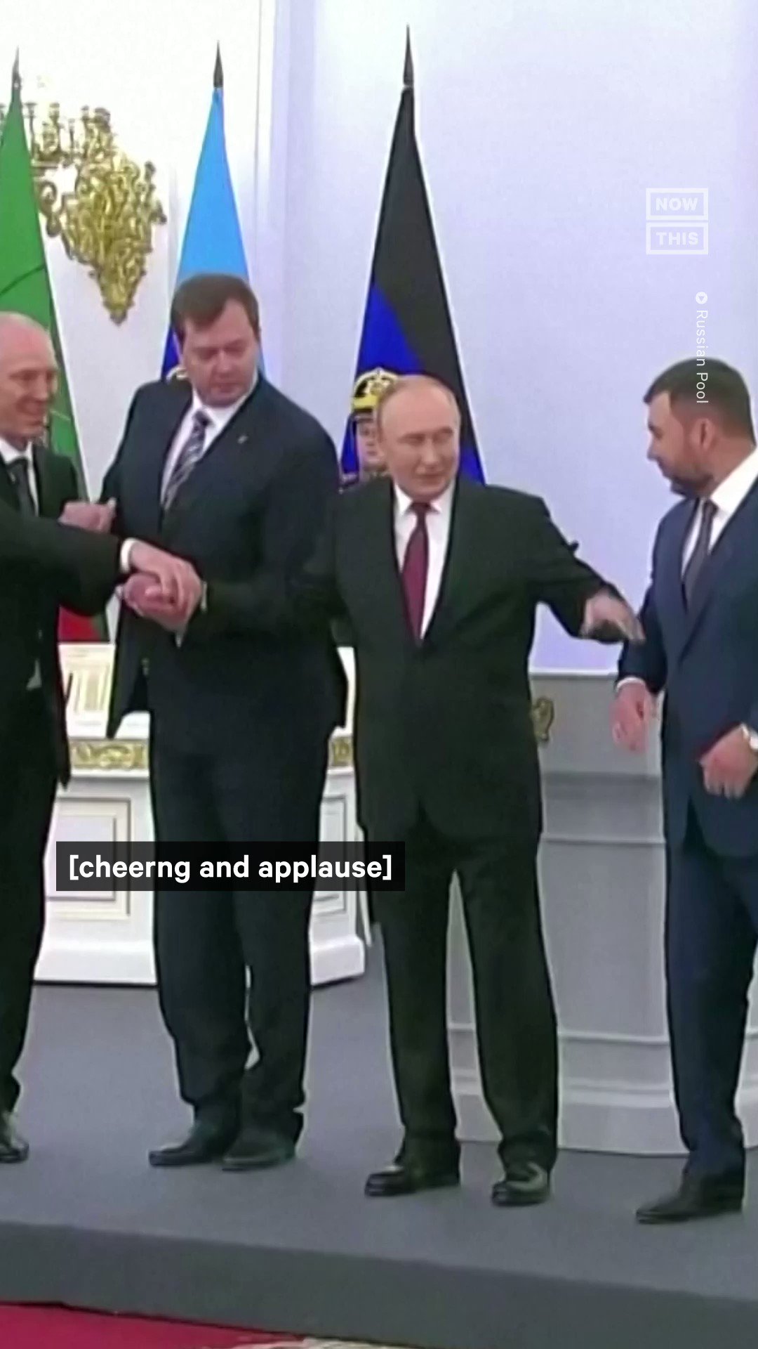 NowThis on Twitter: "Russian Pres. Vladimir Putin signed treaties Friday to annex parts of ...
