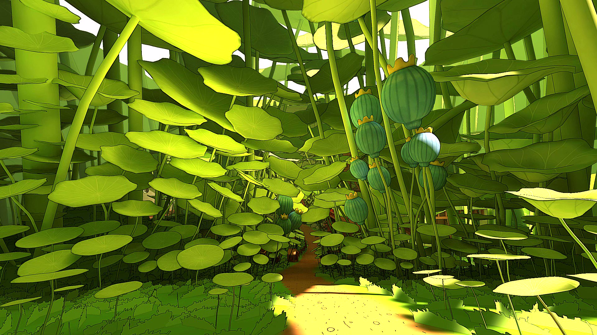 Sydnus Wishlist The Explorator On Twitter Crossing A Passage Between Large Leaves