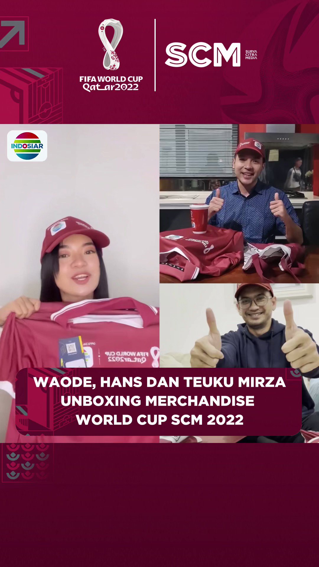 Indosiar on Twitter: "Wahh!! Waode, Hans Hosman dan Teuku Mirza lagi unboxing official ...