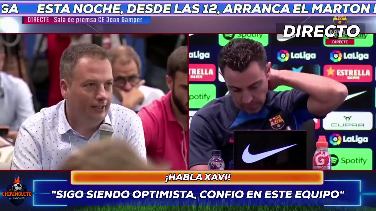 El Chiringuito TV on Twitter: " XAVI: "𝐍𝐎 𝐅𝐈𝐑𝐌𝐎 𝐆𝐀𝐍𝐀𝐑 𝐒𝐈𝐍 𝐉𝐔𝐆𝐀𝐑 𝐁𝐈𝐄𝐍" https://t.co/eYuvCAkEkr ...