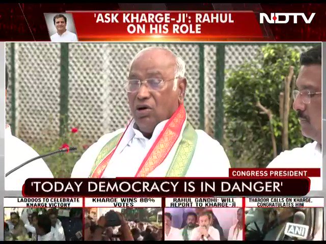 Mallikarjun Kharge appointed as the new president of the Congress Party / Twitter