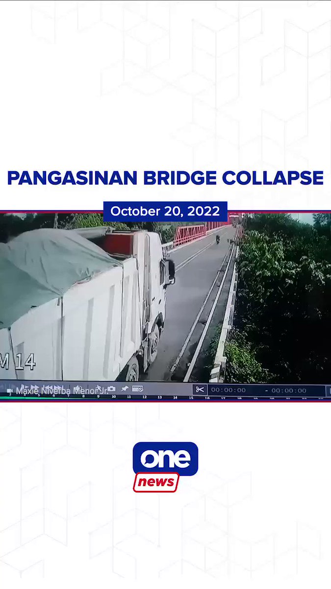 ONE News PH on Twitter: "The Carlos P. Romulo Bridge in Wawa, Bayambang, Pangasinan collapsed on ...