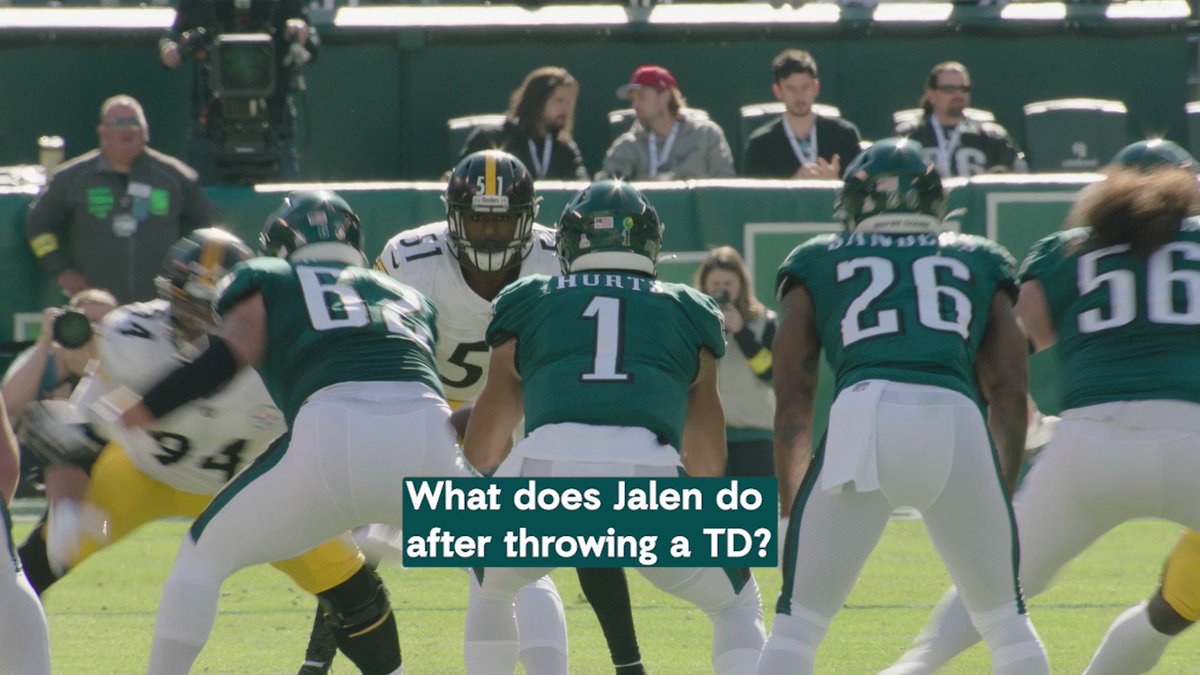 Philadelphia Eagles on Twitter: "The QB-Center griddy you've all been waiting for. @JalenHurts ...