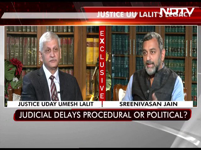 NDTV on Twitter: "#NDTVExclusive | "Appeared For Amit Shah But...": Ex-Chief Justice UU Lalit To ...