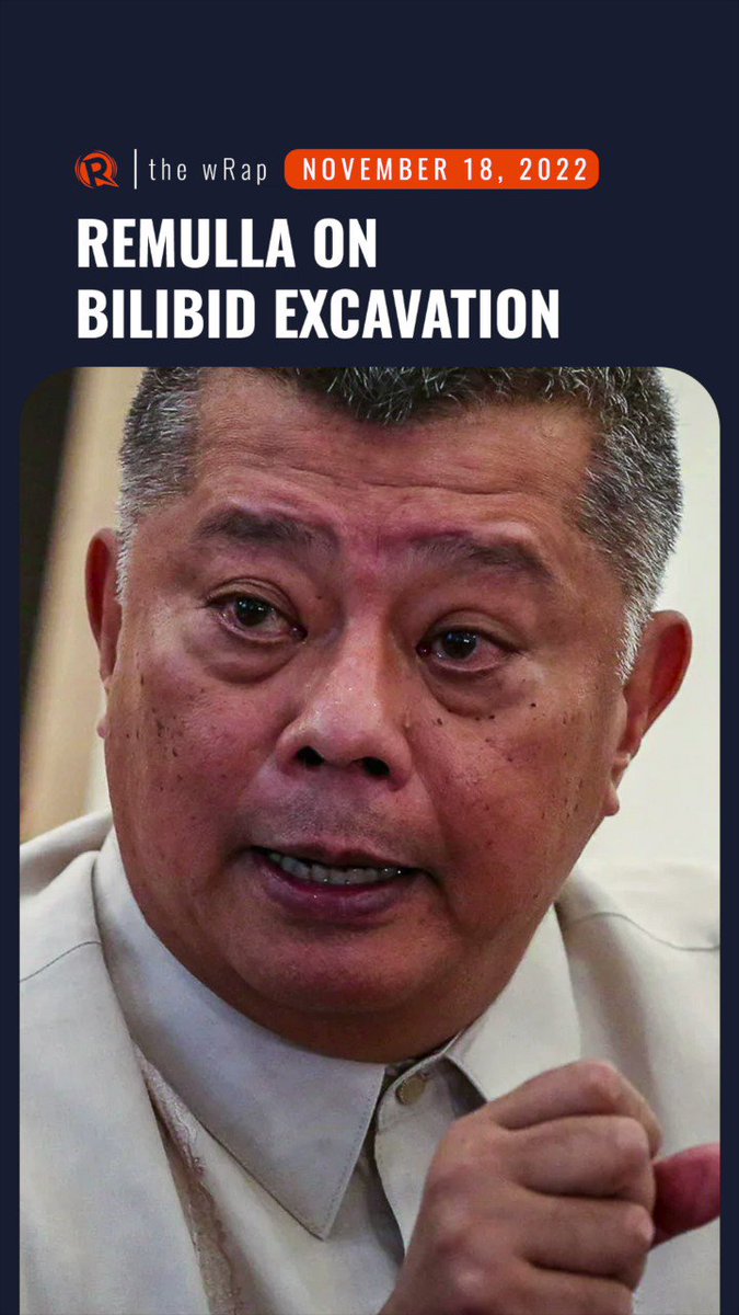 Justice Secretary Boying Remulla says the excavation inside the New ... Justice Secretary Boying Remulla says the excavation inside the New ...
