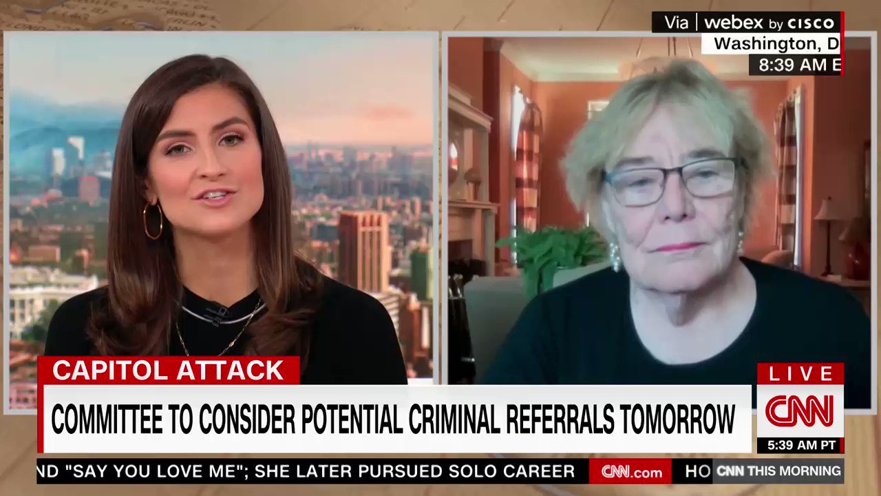 Kaitlan Collins on Twitter: "Zoe Lofgren says the Jan. 6 committee will release ALL of its ...
