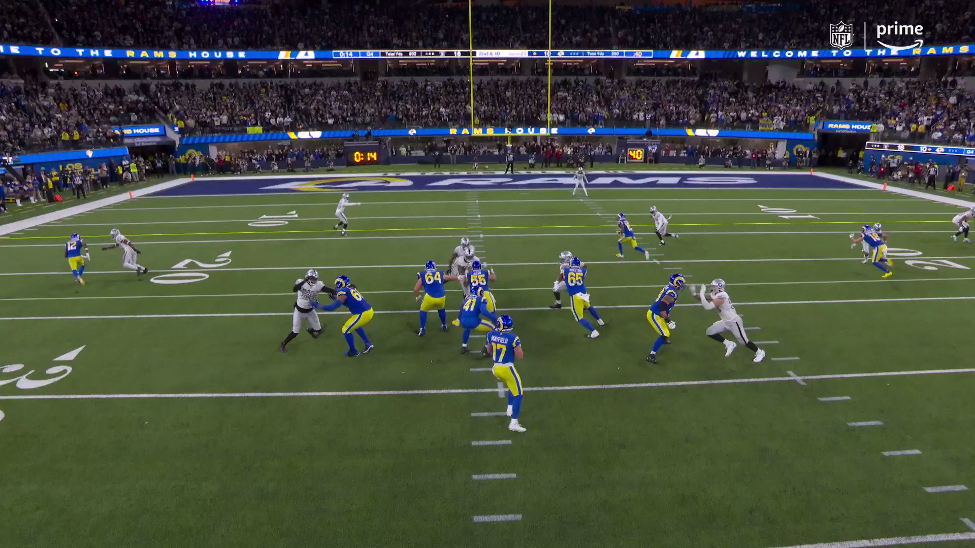 NFL on Twitter: "Baker came to play 🔥 #LVvsLAR on Prime Video Also available on NFL+ https://t ...