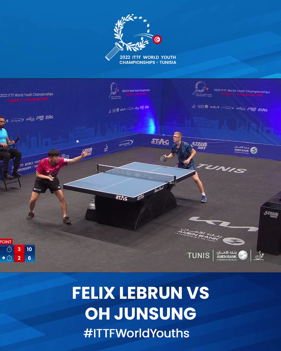 World Table Tennis on Twitter: "Felix Lebrun completed an incredible comeback from 2 games down ...