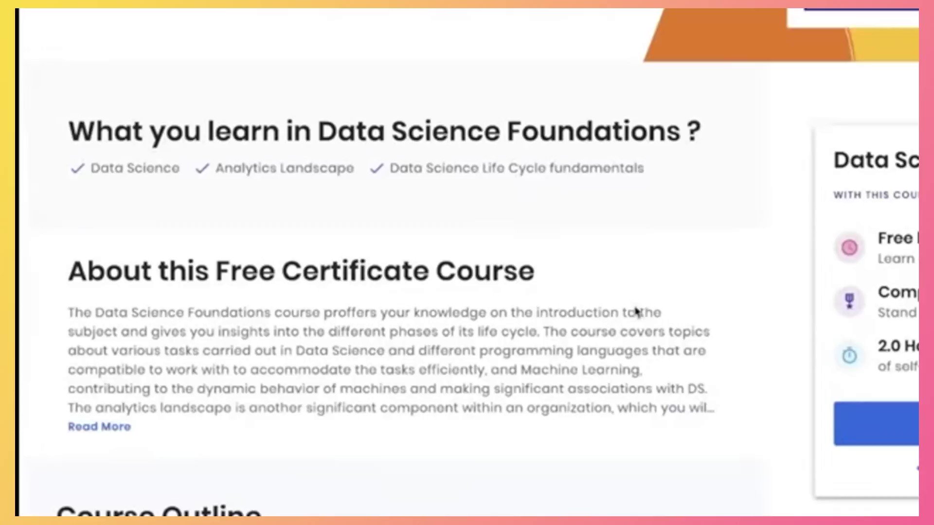 Sharyph on Twitter: "1. Data Science Foundation: In this course you will learn about: • What is ...