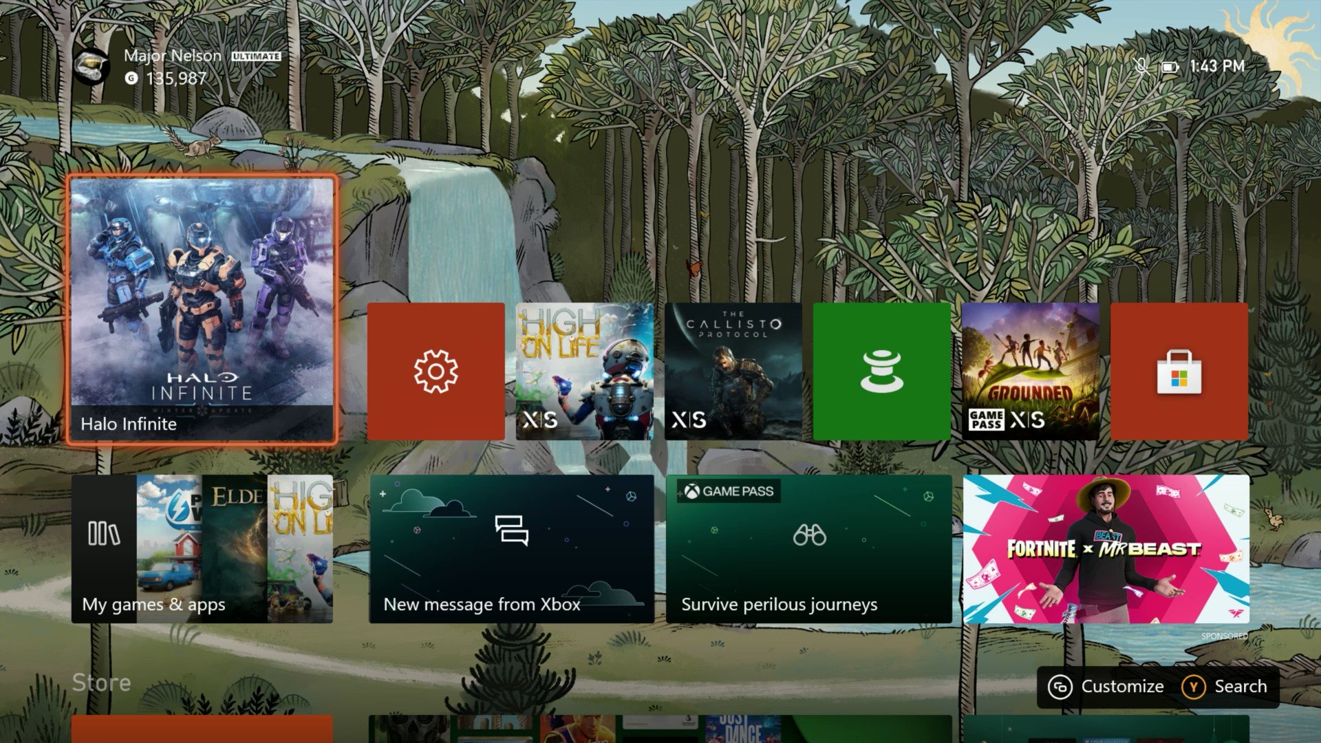 Larry Hryb 🎄 ️ on Twitter: "Love the Pentiment dynamic background for the XSX|S dashboard ...