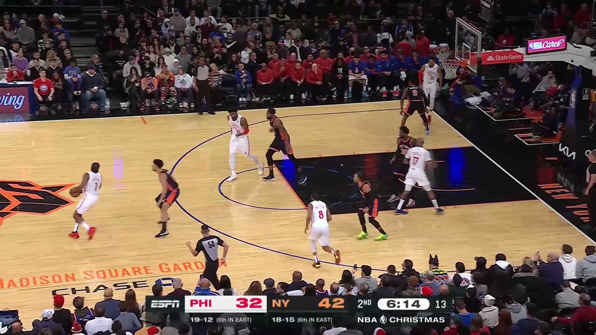 NBA on Twitter: "Joel Embiid (35 PTS, 8 REB) led the Sixers to the W in MSG! #NBAXmas ...