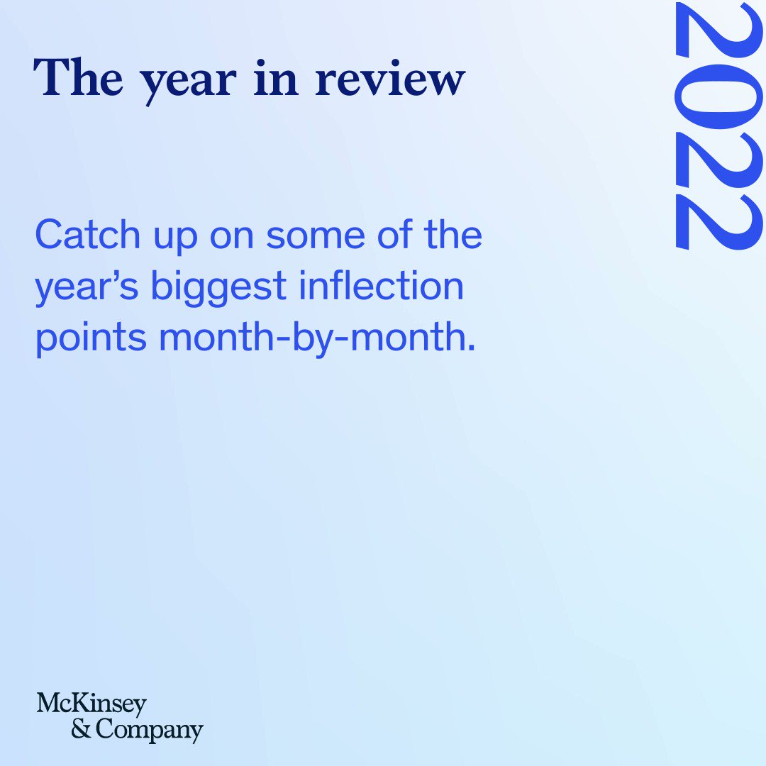 McKinsey & Company on Twitter: "So, what just happened? 📅 As 2022 draws to a close, McKinsey ...