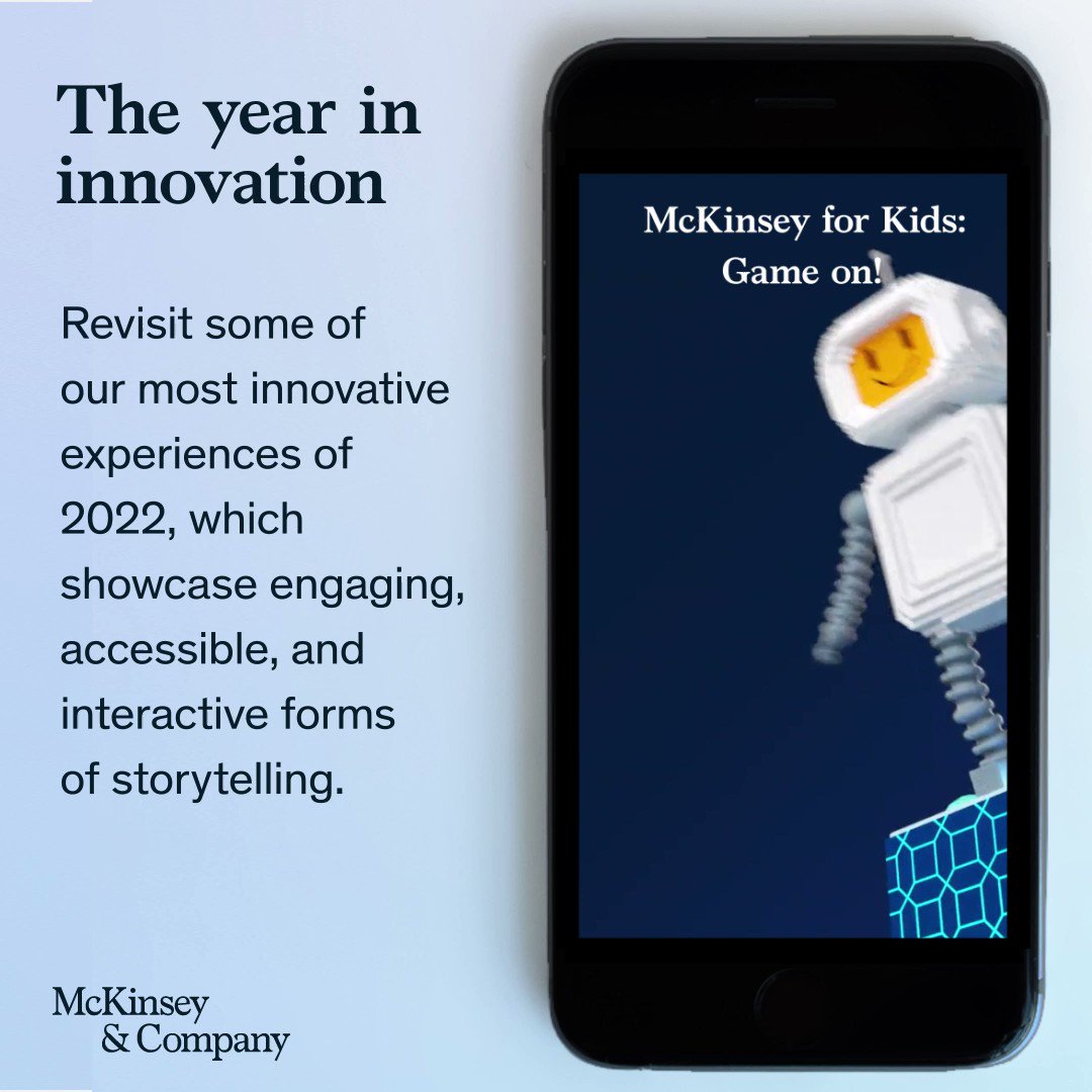 McKinsey & Company on Twitter: "2022 was a year like no other for groundbreaking #innovation in ...